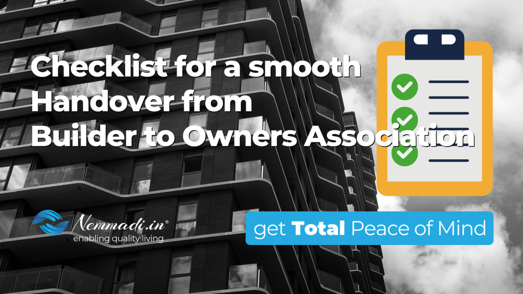 Handover Checklist Essential for Handover from Builder to Owners ...